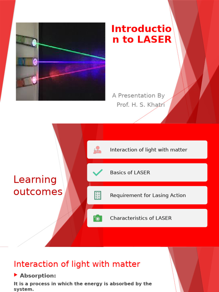 2.1 - Basics - of - Laser QP | PDF | Laser | Emission Spectrum