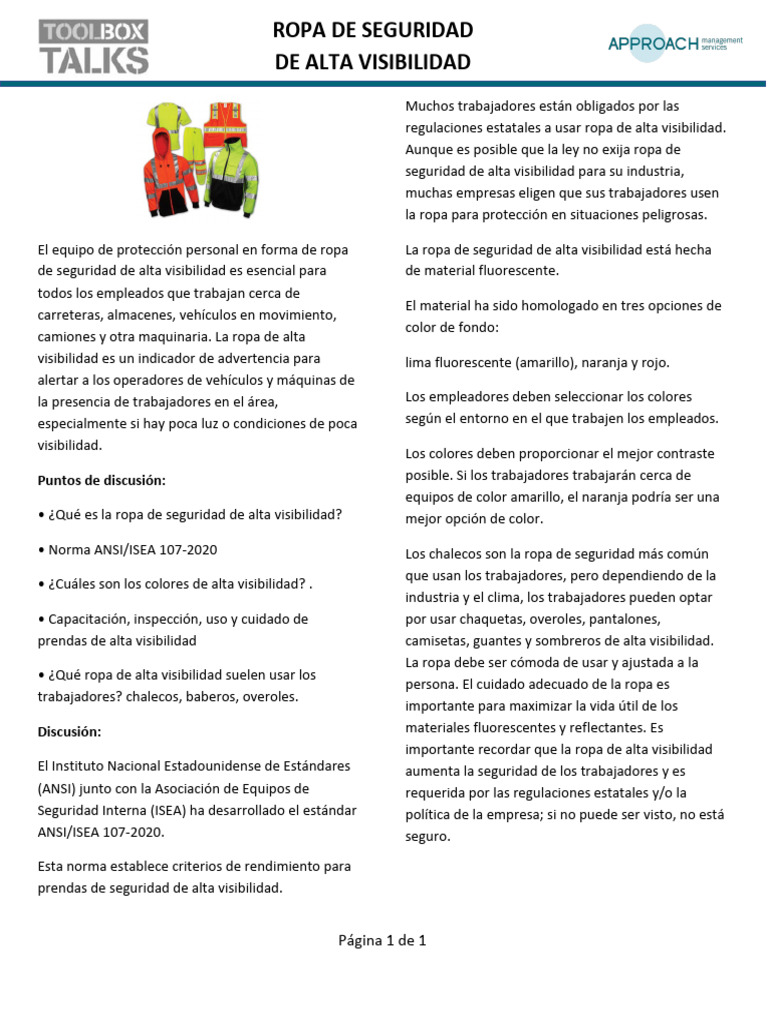 Ansi Isea 2020 | PDF | Ropa