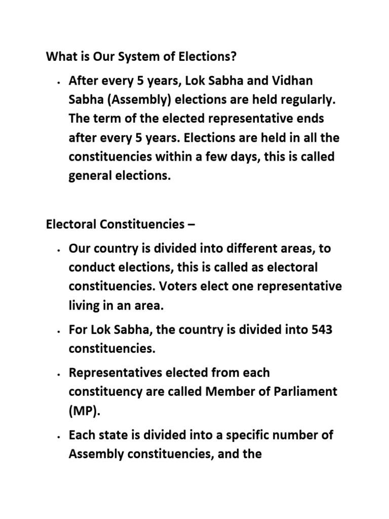 Understanding India's Election System | PDF | Electoral District ...