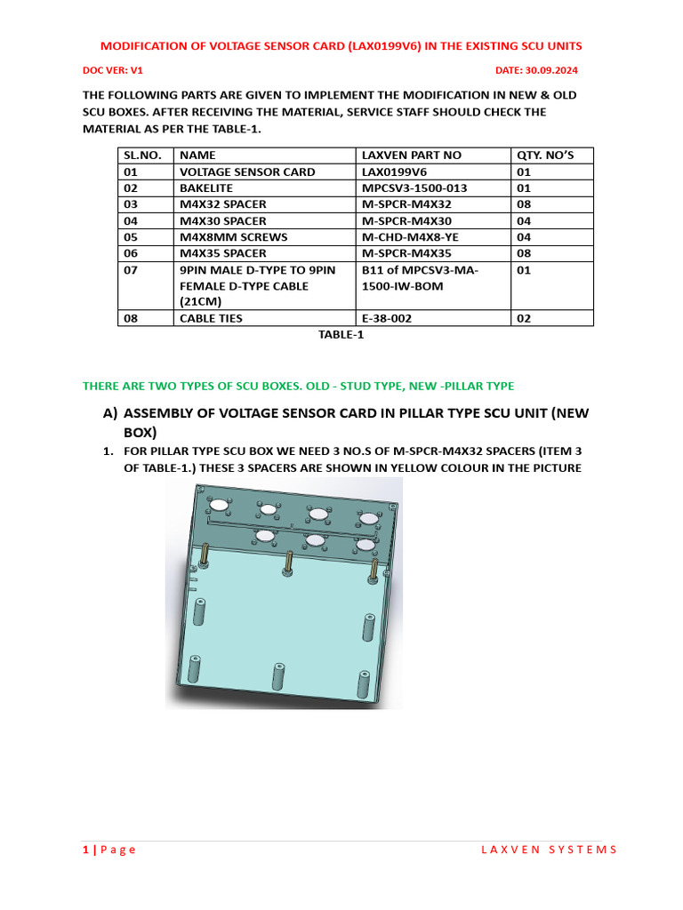 Modification of Voltage Sensor Card in Scu V1 | PDF | Electrical ...