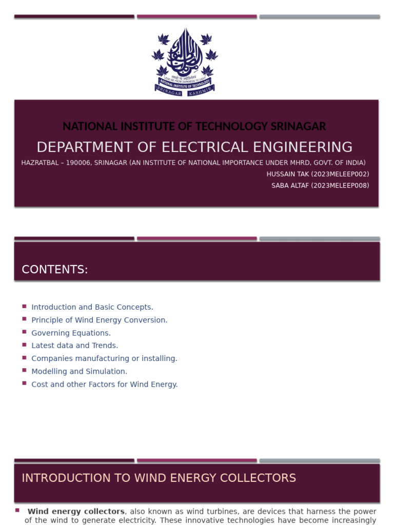 Wind Energy: Principles and Trends | PDF | Wind Power | Wind Turbine