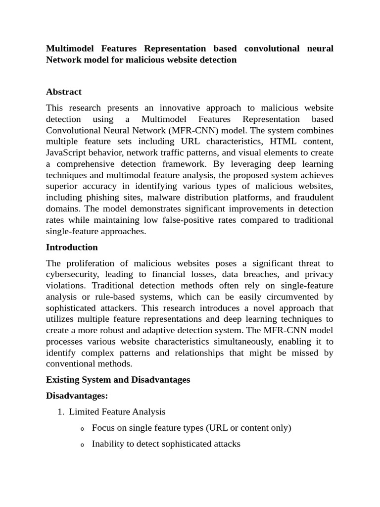 Multimodel Features Representation Based Convolutional Neural Network Model For Malicious ...