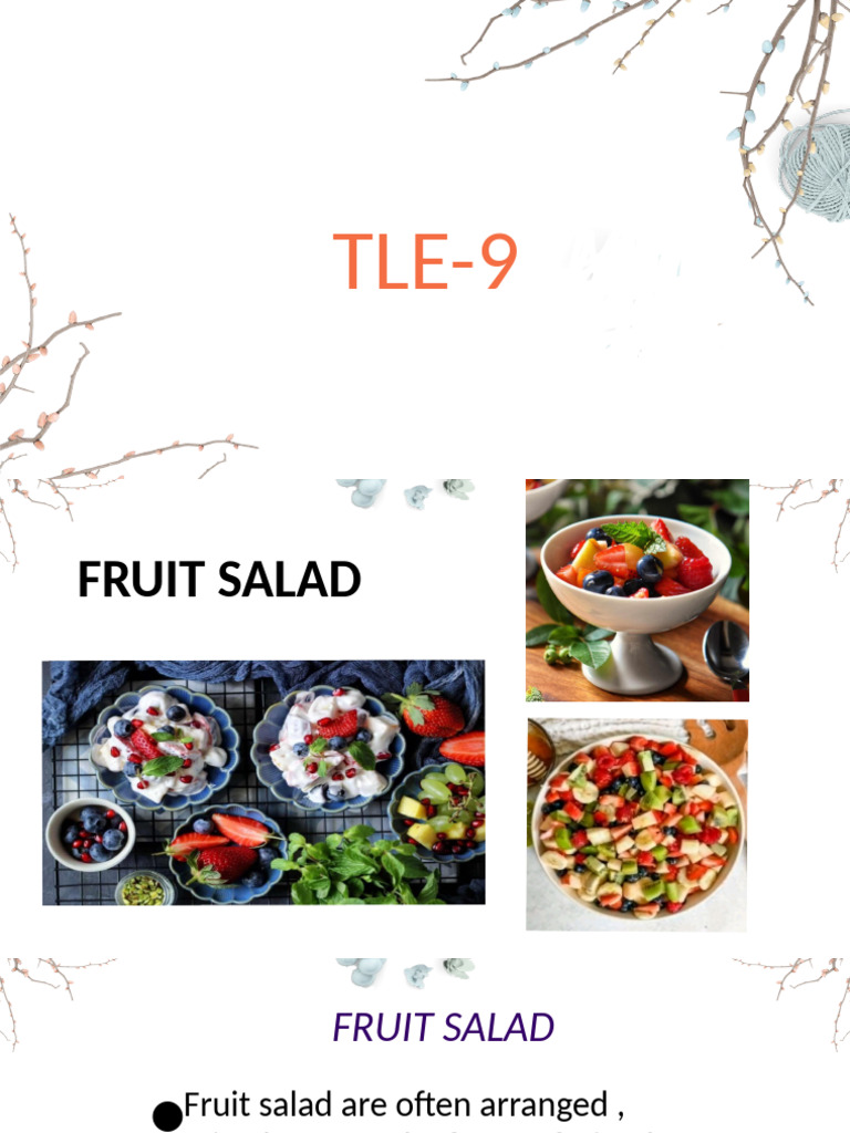 Tle 9 Wps Office | PDF | Salad | Taste