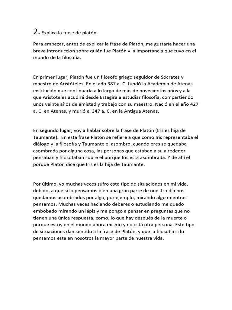 frase de Platón | PDF