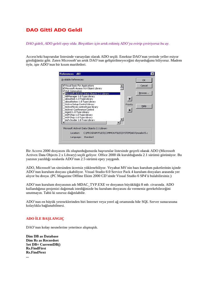 DAO Gitti ADO Geldi | PDF