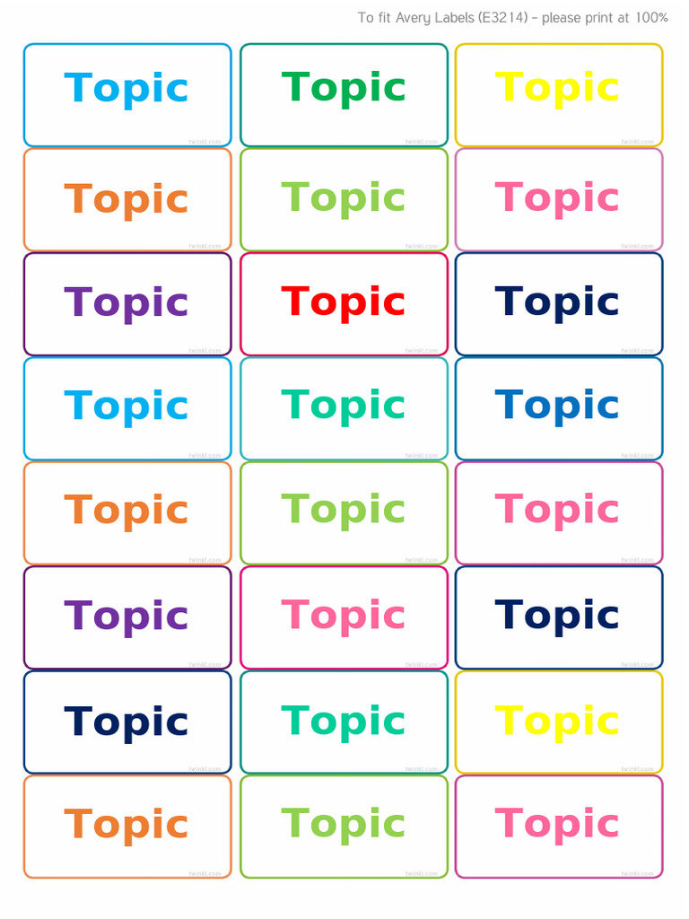 T M 27766c Magazine File Topic Labels Editable Colour | PDF