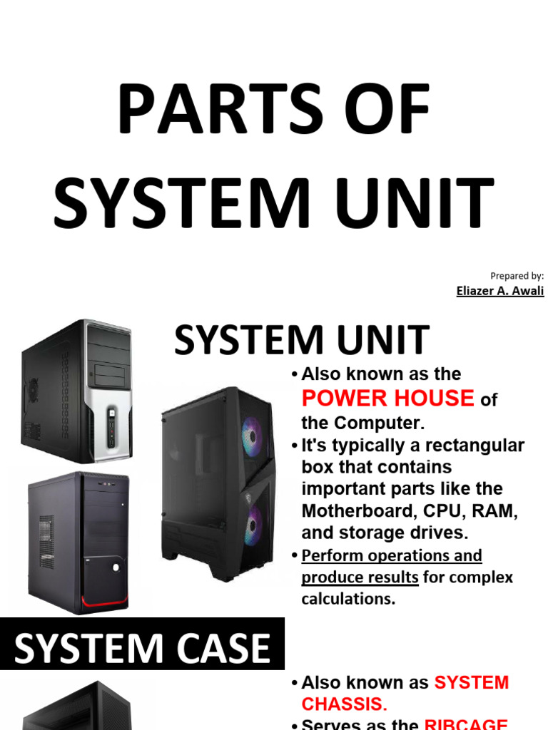 System Unit | PDF | Floppy Disk | Hard Disk Drive