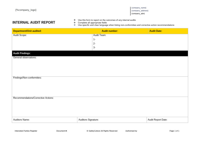 31302-2 - APP Internal Audit Report | PDF