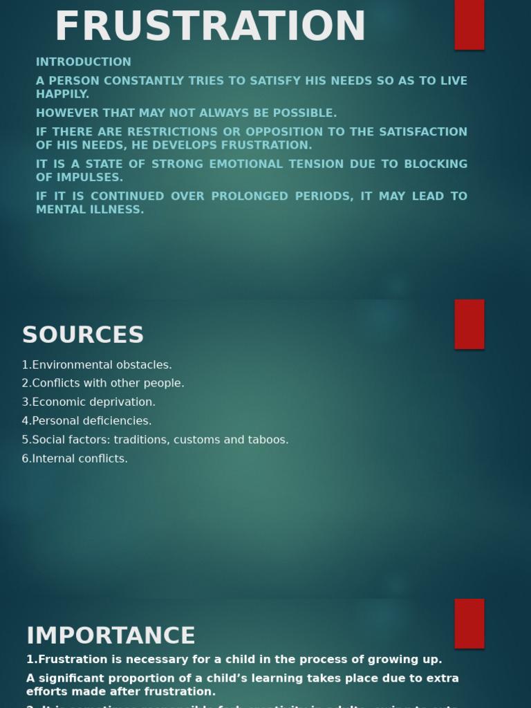 Frustration | PDF | Nursing | Mental Disorder