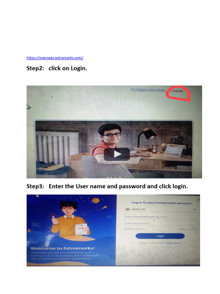 Cap Test Simple Steps To Attend | PDF