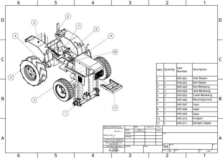 Assembly Semua Drawing 1 | PDF