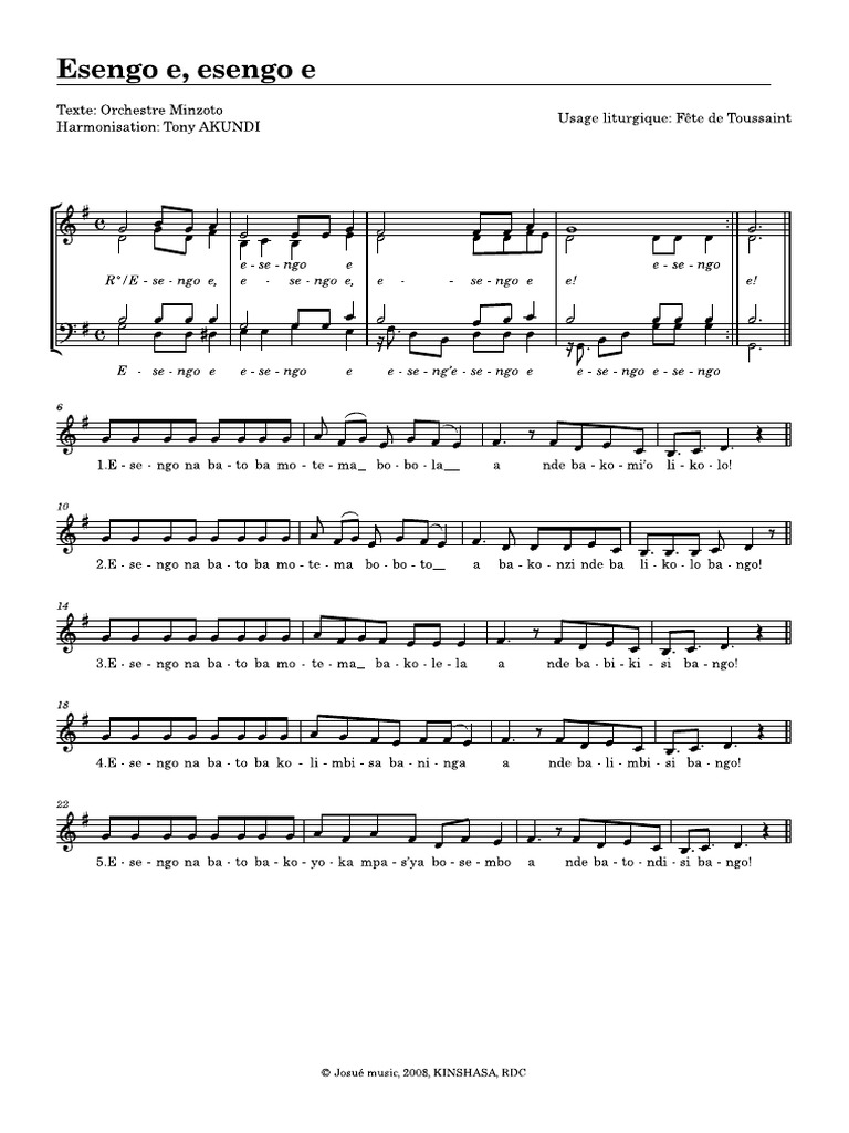 Esengo E, Esengo e | PDF