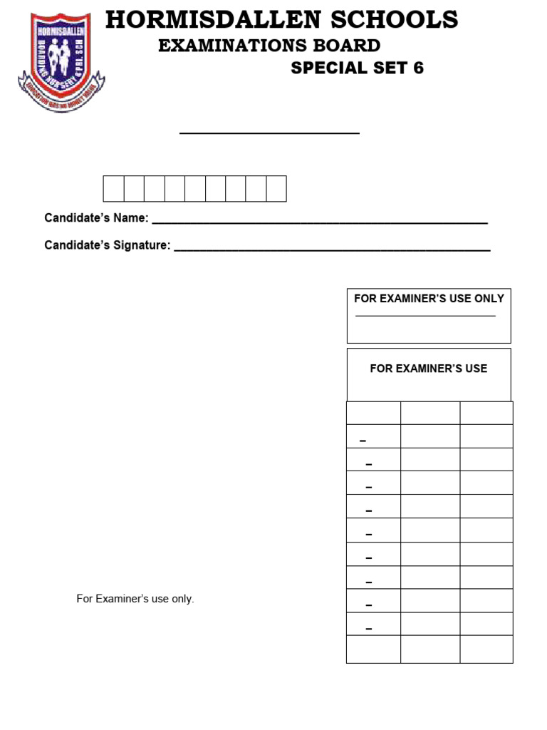 P7 Sci. Pre-Ple Hoseeb With A Guide | PDF | Uterus | Soil