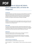 Factor de Integración para IMSS | PDF