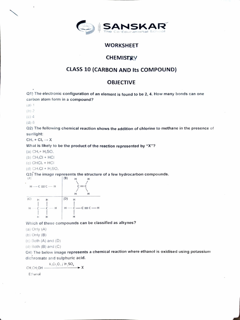 Chemistry Class X | PDF | Hydrocarbons | Chemical Compounds Chemistry Class X | PDF | Hydrocarbons | Chemical Compounds