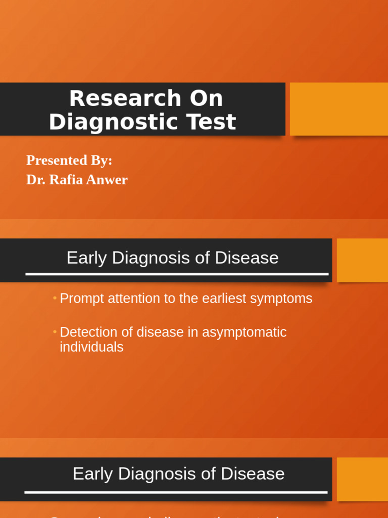 Evaluating Diagnostic Test Efficacy | PDF | Sensitivity And Specificity ...