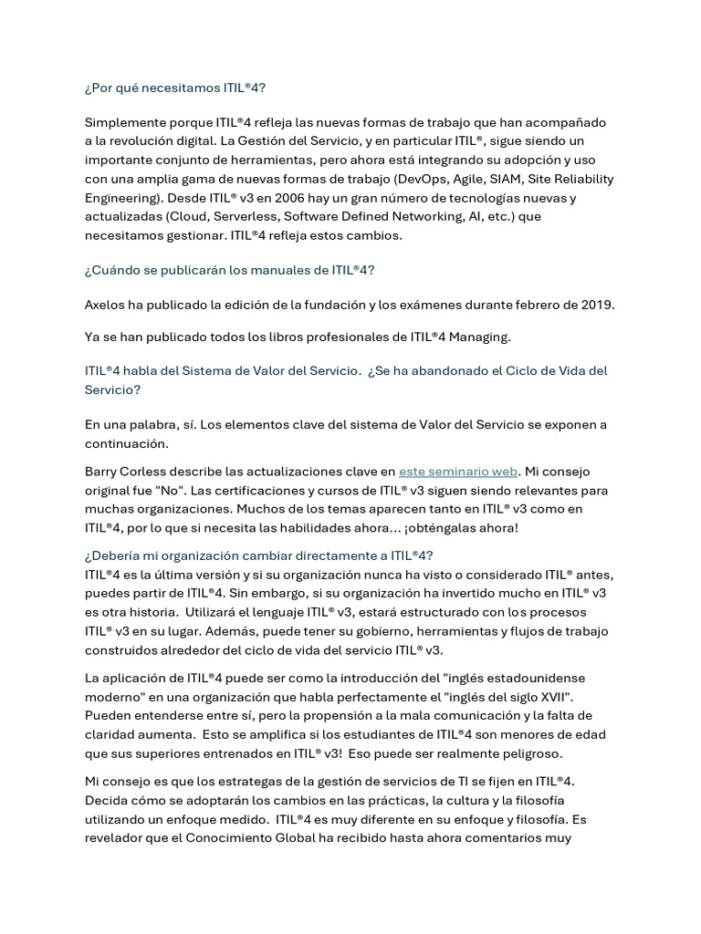 Que es ITIL | PDF | Itil