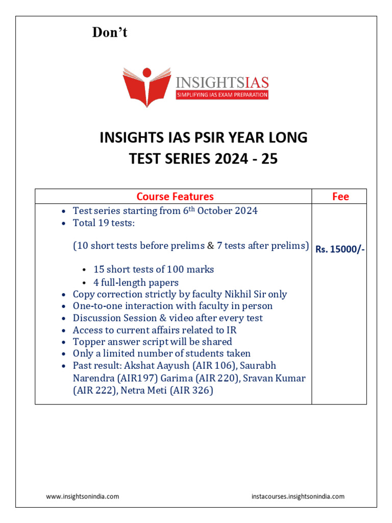 PSIR YL Test Series 2024 25 | PDF | Political Philosophy | Marxism