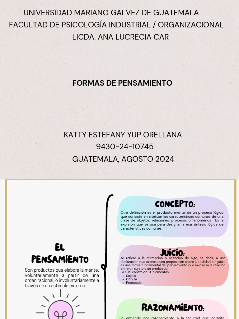 annotated-TAREA 4 - FORMAS DE PENSAMIENTO | PDF | Pensamiento | Lógica
