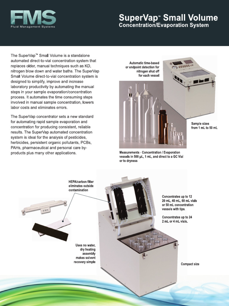SuperVap Small Volume Brochure | PDF