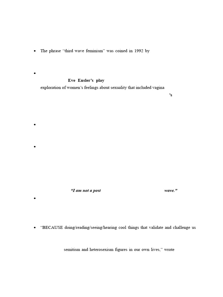 Third-Wave Feminism Explored | PDF | Gender Studies | Feminism