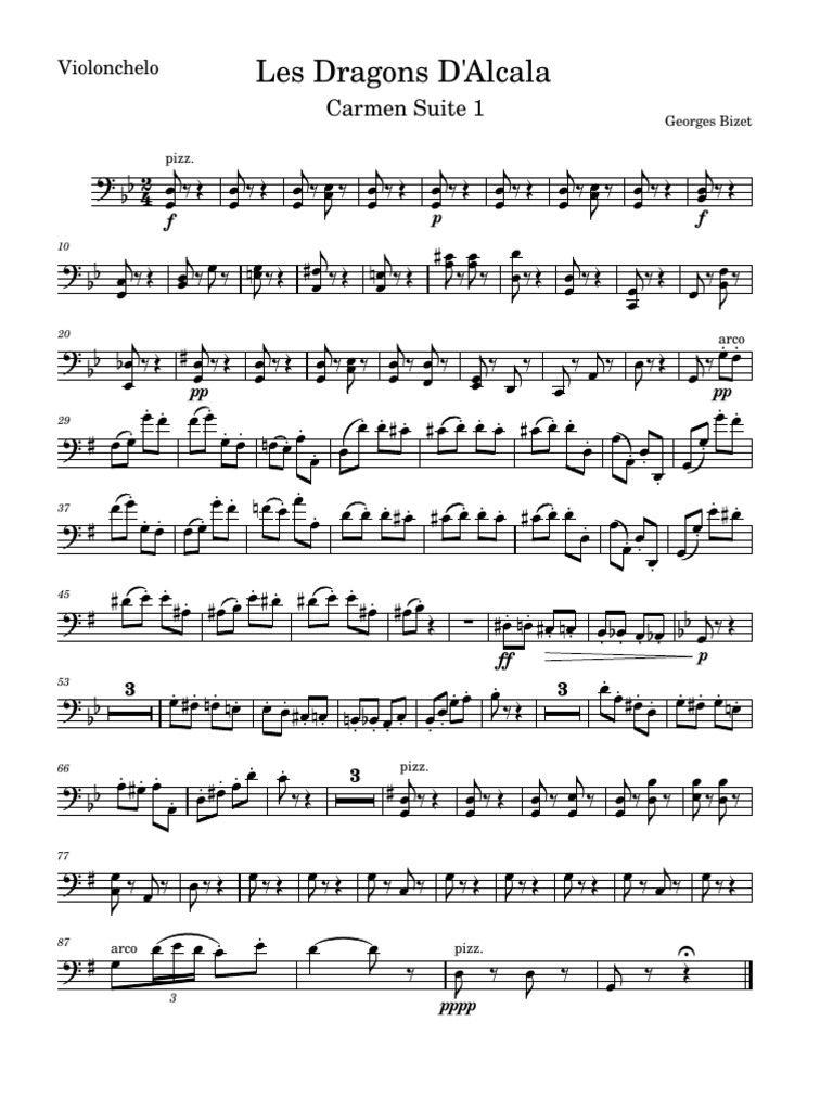Les_Dragons_D'Alcala-Violonchelo | PDF