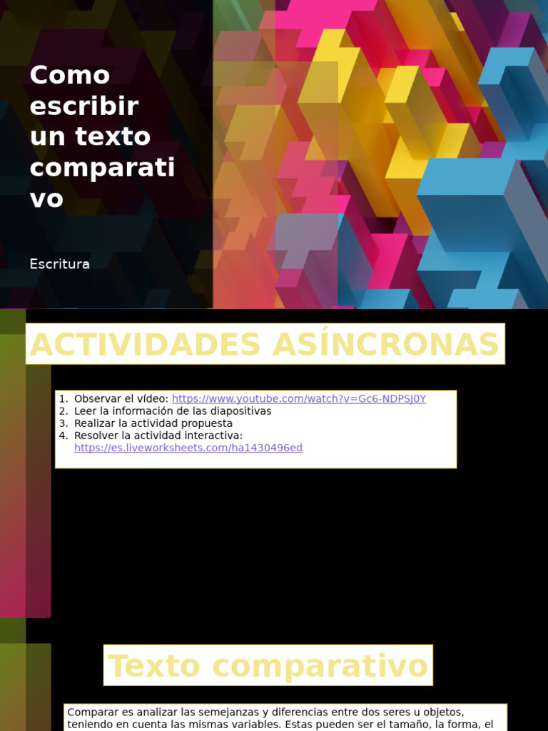 Guía para Escribir Textos Comparativos | PDF | Pescado | Reptil
