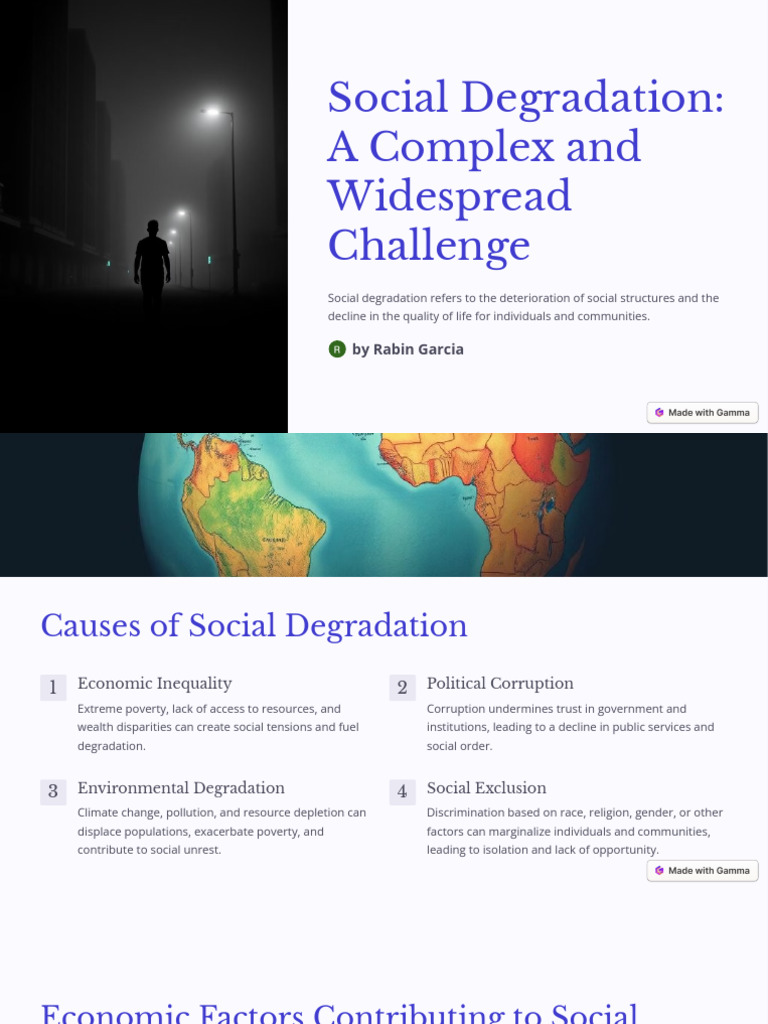 Understanding Social Degradation Causes | PDF | Poverty | Poverty ...