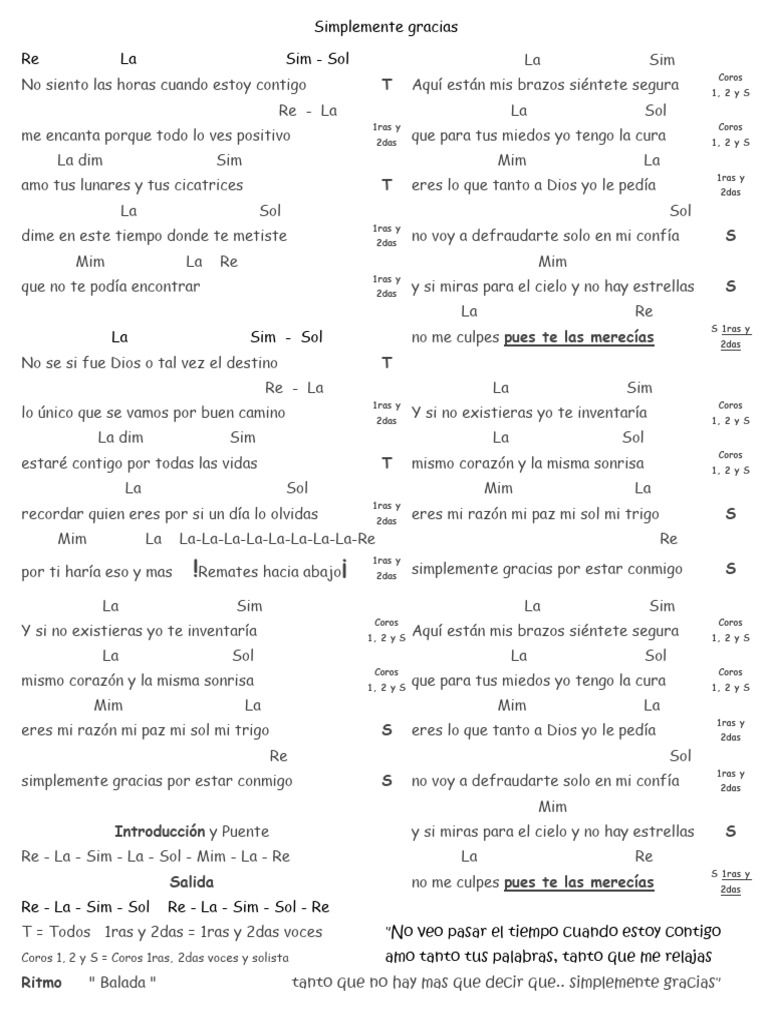 Simplemente Gracias-1 | PDF