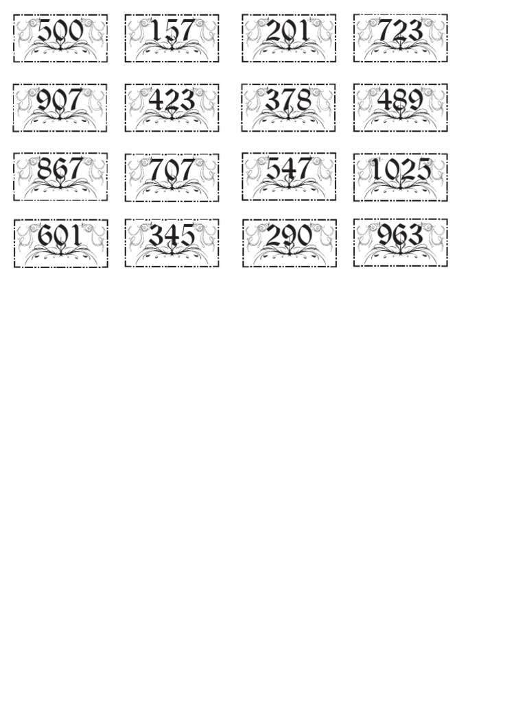 Wand Number Labels | PDF