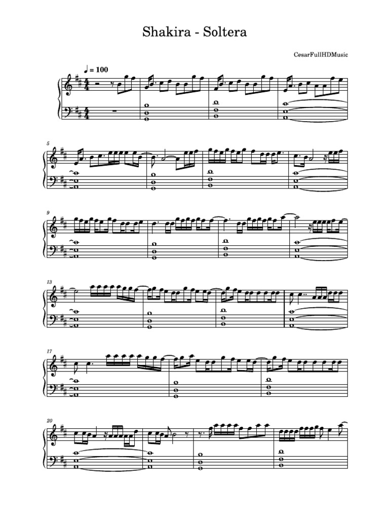 Soltera Shakira | PDF