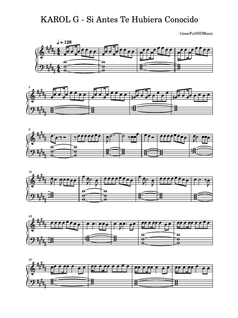 Si Antes Te Hubiera Conocido | PDF