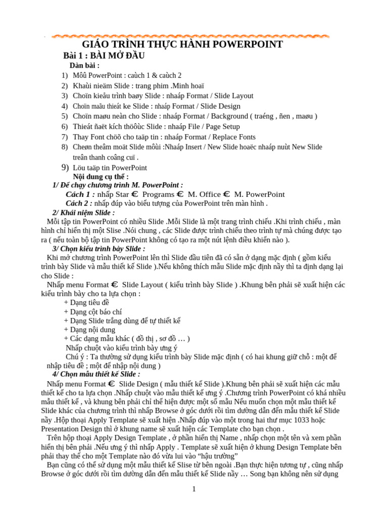 Bai Thuc Hanh Powerpoint | PDF