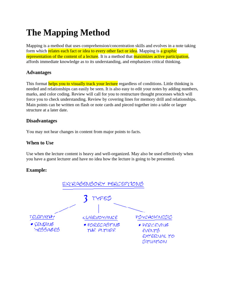 The Mapping Method | PDF