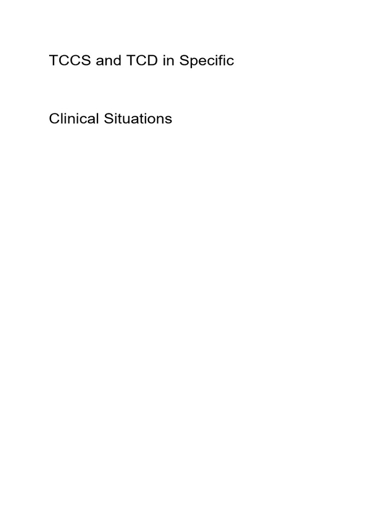 TCCS and TCD in Cardiac Surgery Care | PDF | Stroke | Angiology