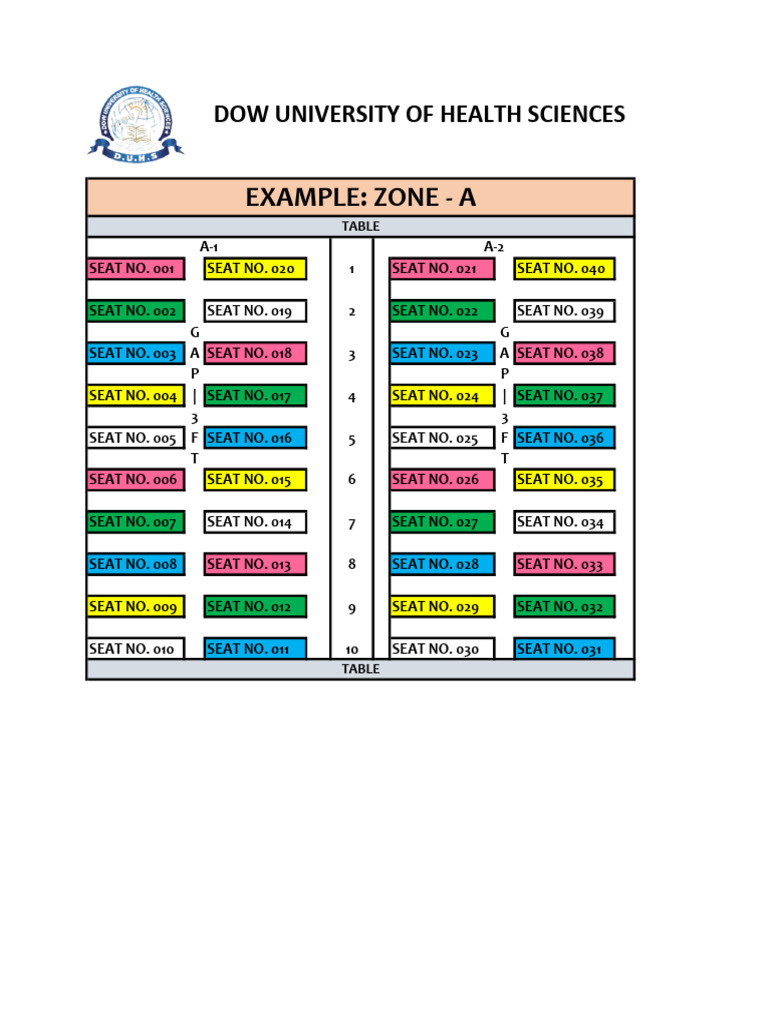 Exam Seating Chart | PDF | Technology & Engineering