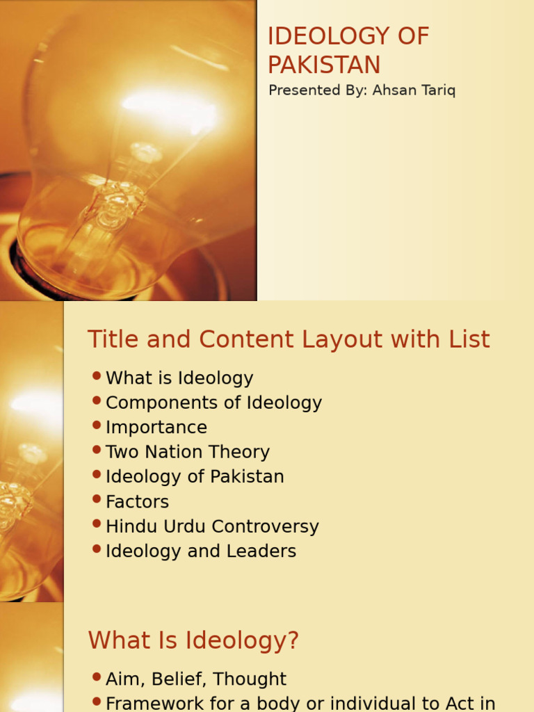 Understanding Pakistan's Ideology | PDF