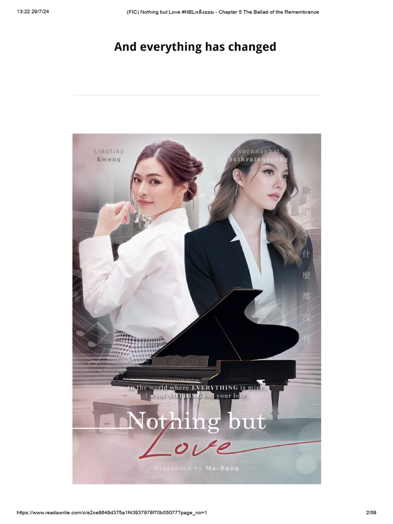 (FIC) Nothing but Love #NBLหลิงออม - Chapter 5 the Ballad of the Remembrance | PDF