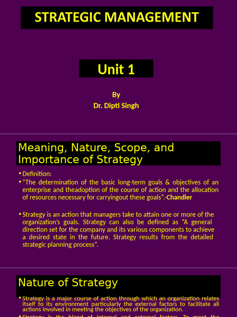 Understanding Strategy Meeting Concepts | PDF | Strategic Management ...