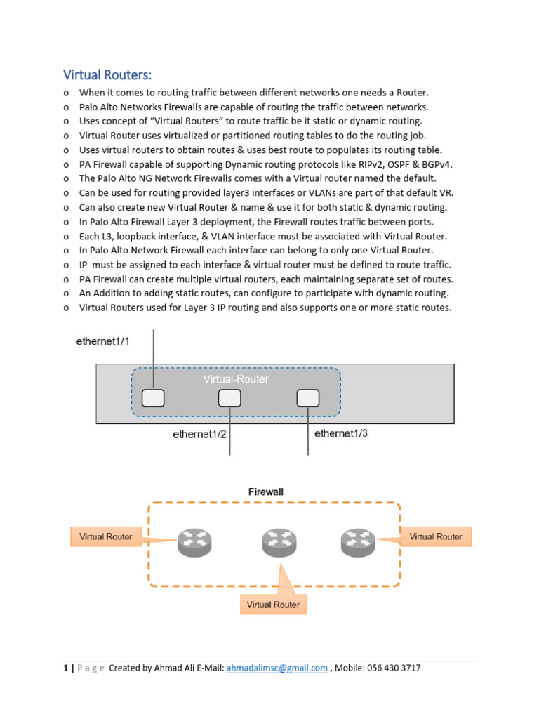 20-Virtual+Routers+(VR) | PDF | Router (Computing) | Ip Address