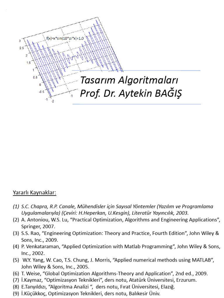 Tasarim Alg Genel Ders | PDF