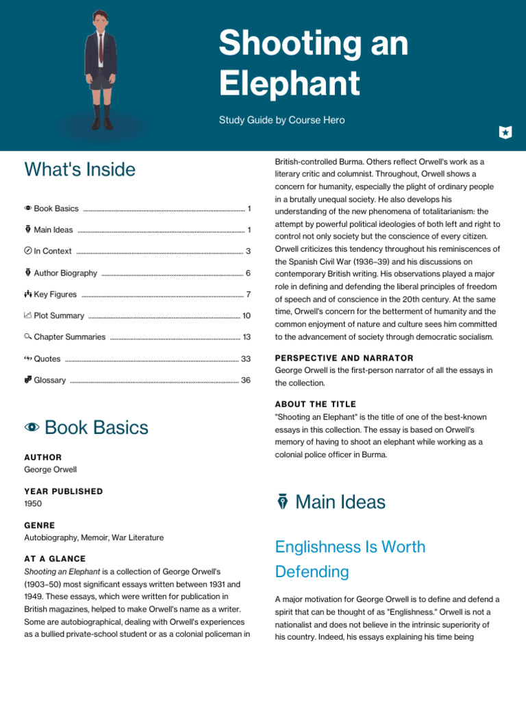 George Orwell's Shooting An Elephant | PDF | Totalitarianism | George ...