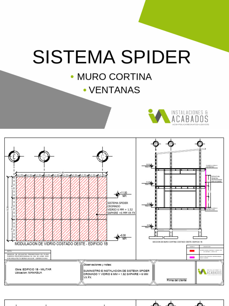 Vidrio Edificio 1B - Militar | PDF | Elementos arquitectónicos | Construyendo tecnología