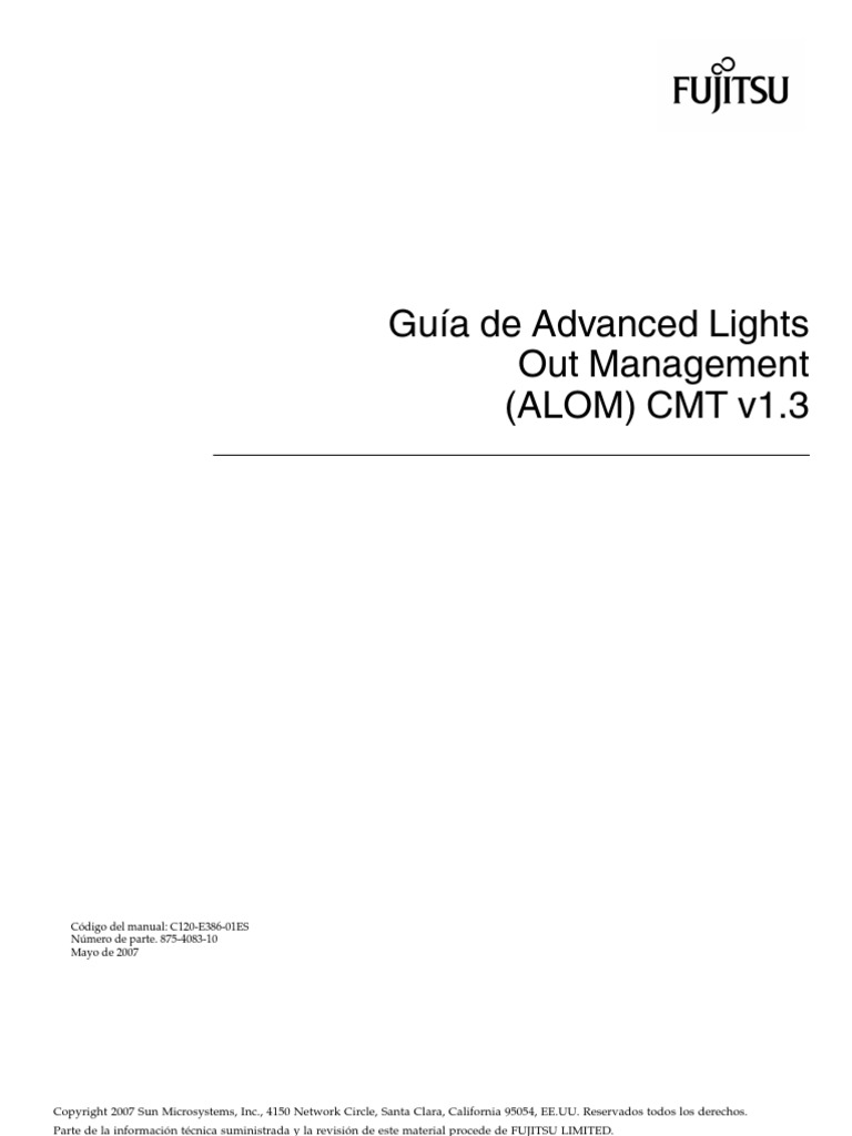 Guía de Advanced Lights Out Management ALOM | PDF | Autenticación ...