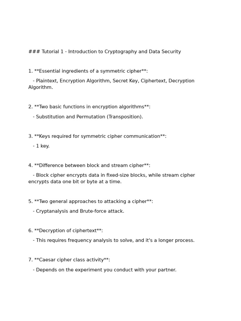Tuto 1&2 Crypto | PDF | Computers
