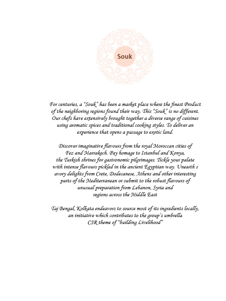 souk-menu-2022 | PDF | Moroccan Cuisine | Indian Cuisine