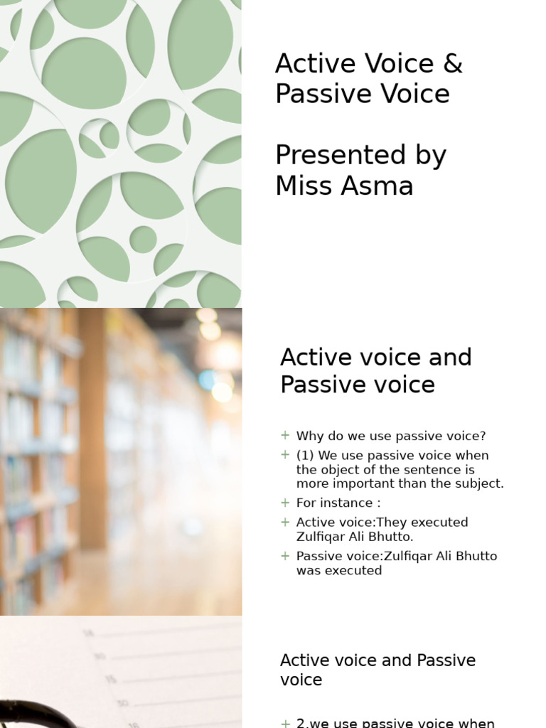 Active&Passive 1 | PDF | Verb | Grammatical Tense