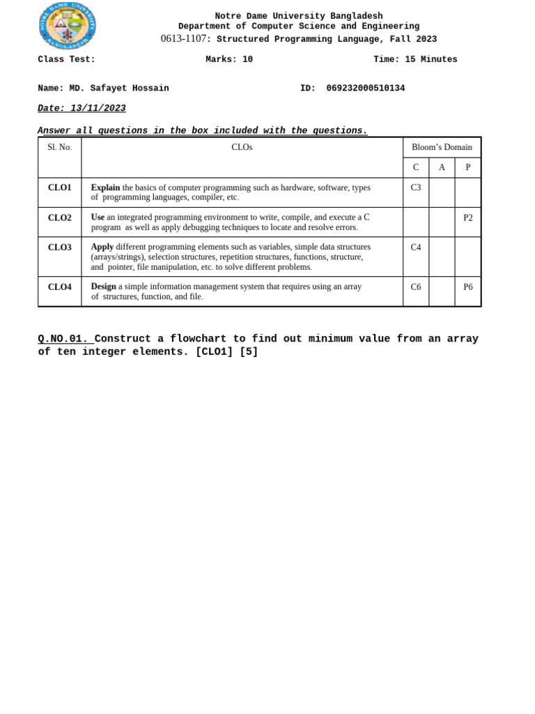 CT - Pps - Ndub - Cse 22 - ONLINE | PDF | Computer Programming ...