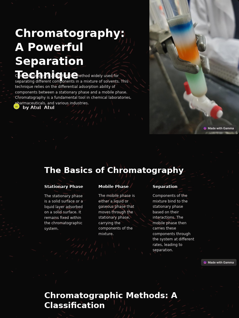 Chromatography A Powerful Separation Technique | PDF | Chromatography ...
