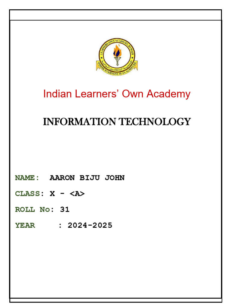 IT Formalities | PDF